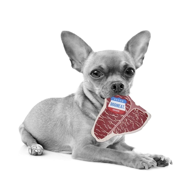 DOGMEAT Steak für Hunde Gummi Spielzeug von Petprojekt günstig ...