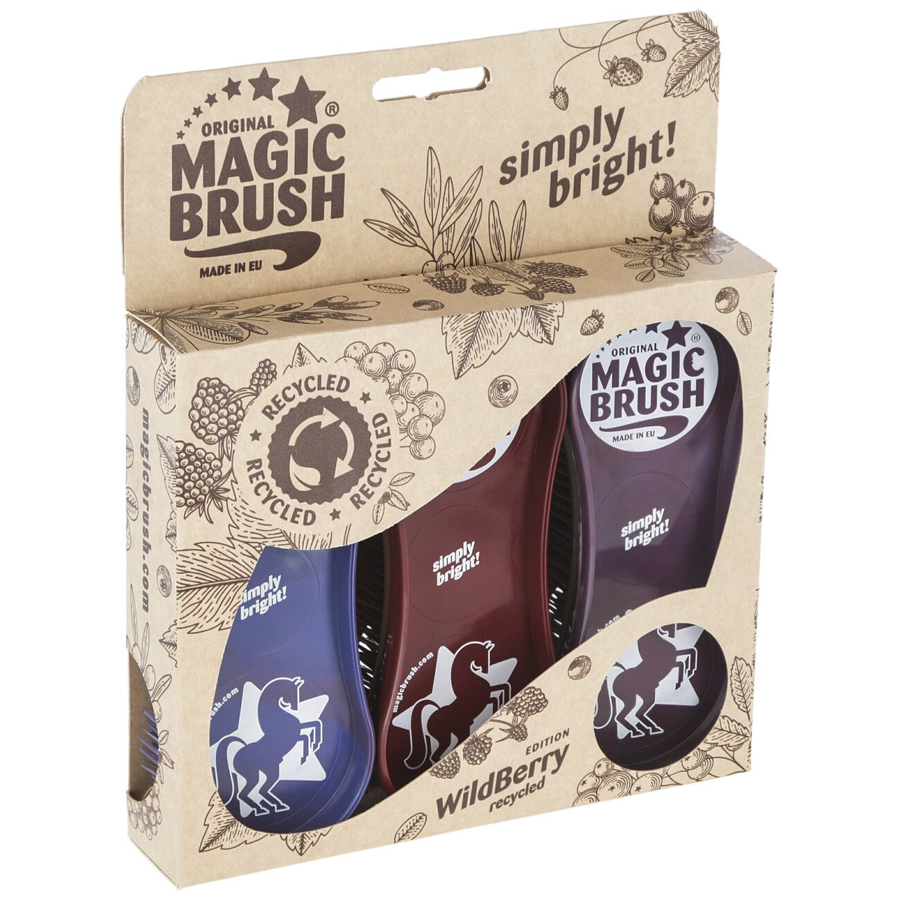 Bürstenset Magic Brush Wild Berry Recycled von MagicBrush günstig bestellen | tiierisch.de